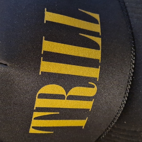 Accessories | Trill Trucker Style Hat Black Gold Nwot | Poshmark